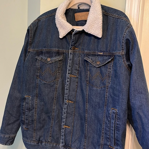 Wrangler | Jackets & Coats | Wrangler Sherpa Lined Jean Jacket | Poshmark